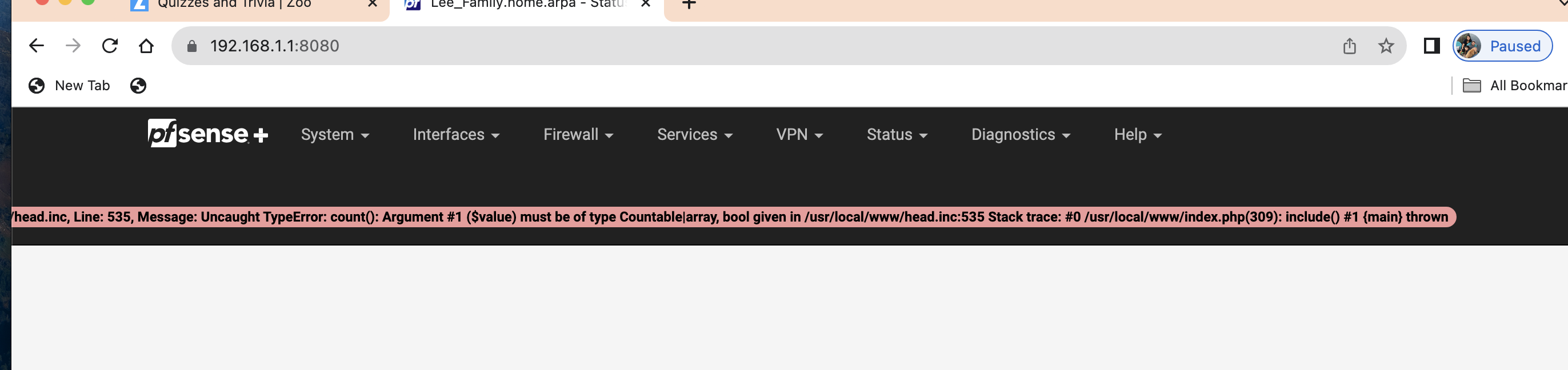 Bug #15035: System GUI unaccessable - pfSense Plus - pfSense bugtracker